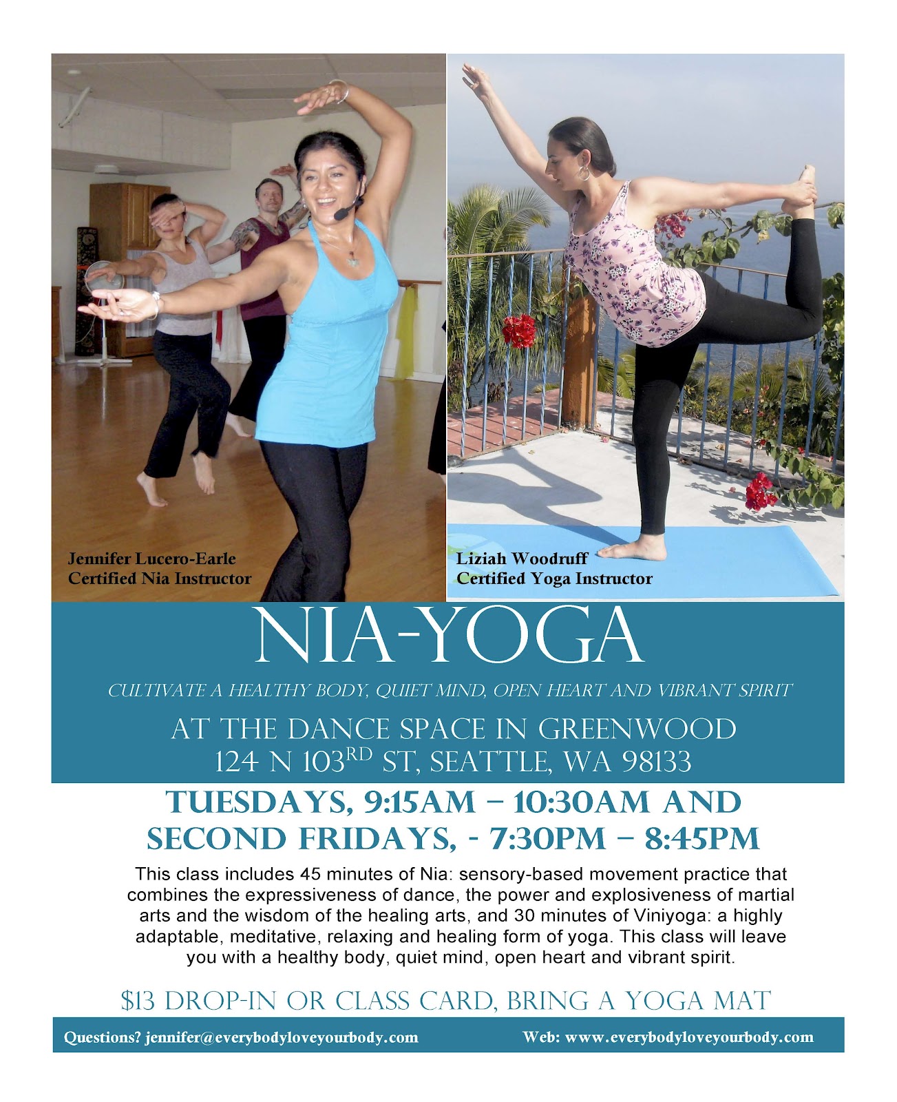 Everybody, Love Your Body: Nia-Yoga, Stretch and Fly Yoga Dance, Nia 5 ...