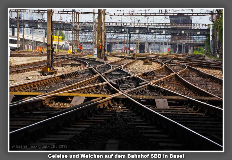 Basler Max: Foto Galerie "Basel und Umgebung": Bahnhof Basel SBB: Bahnbetrieb