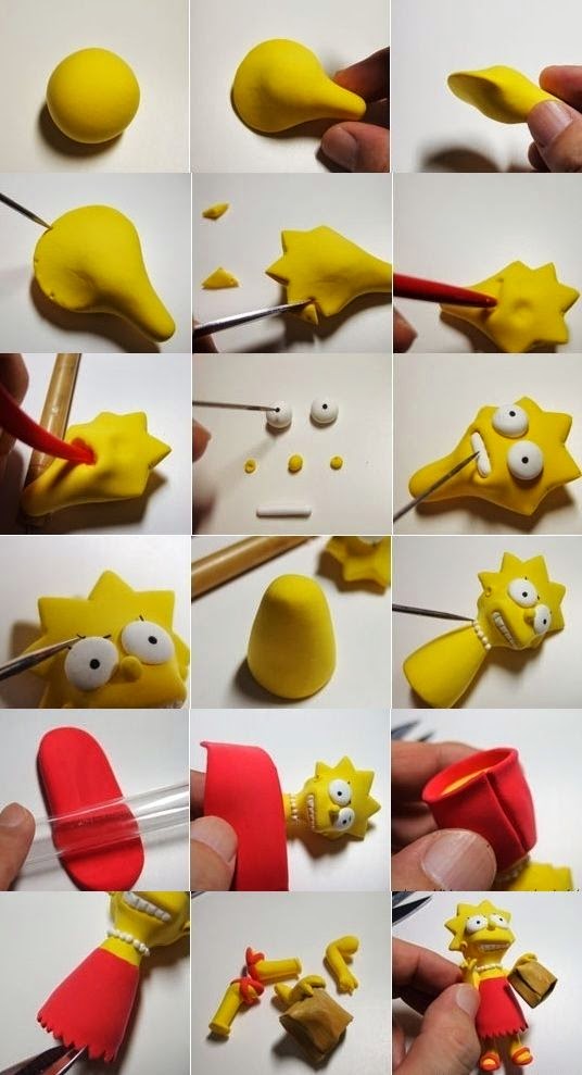 Eu Amo Artesanato: Lisa Simpson de biscuit