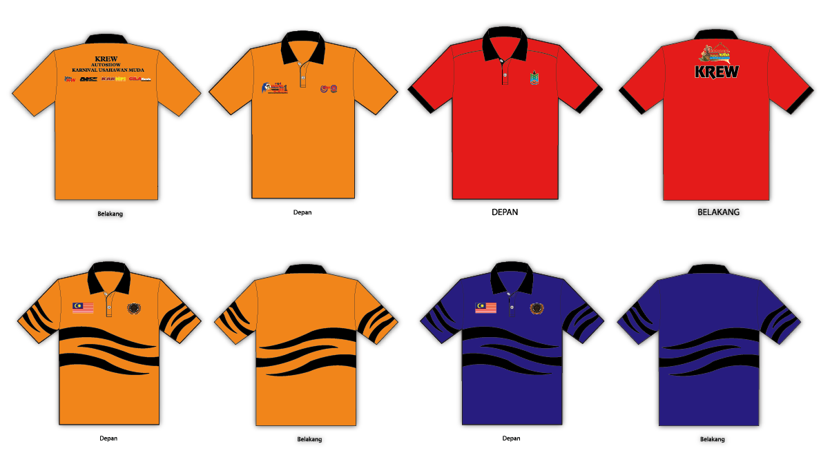 Design Baju: Baju T-Shirt Berkoler