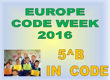 Siamo in quinta B!: EUROPE CODE WEEK EVENT: 5^B IN CODE!