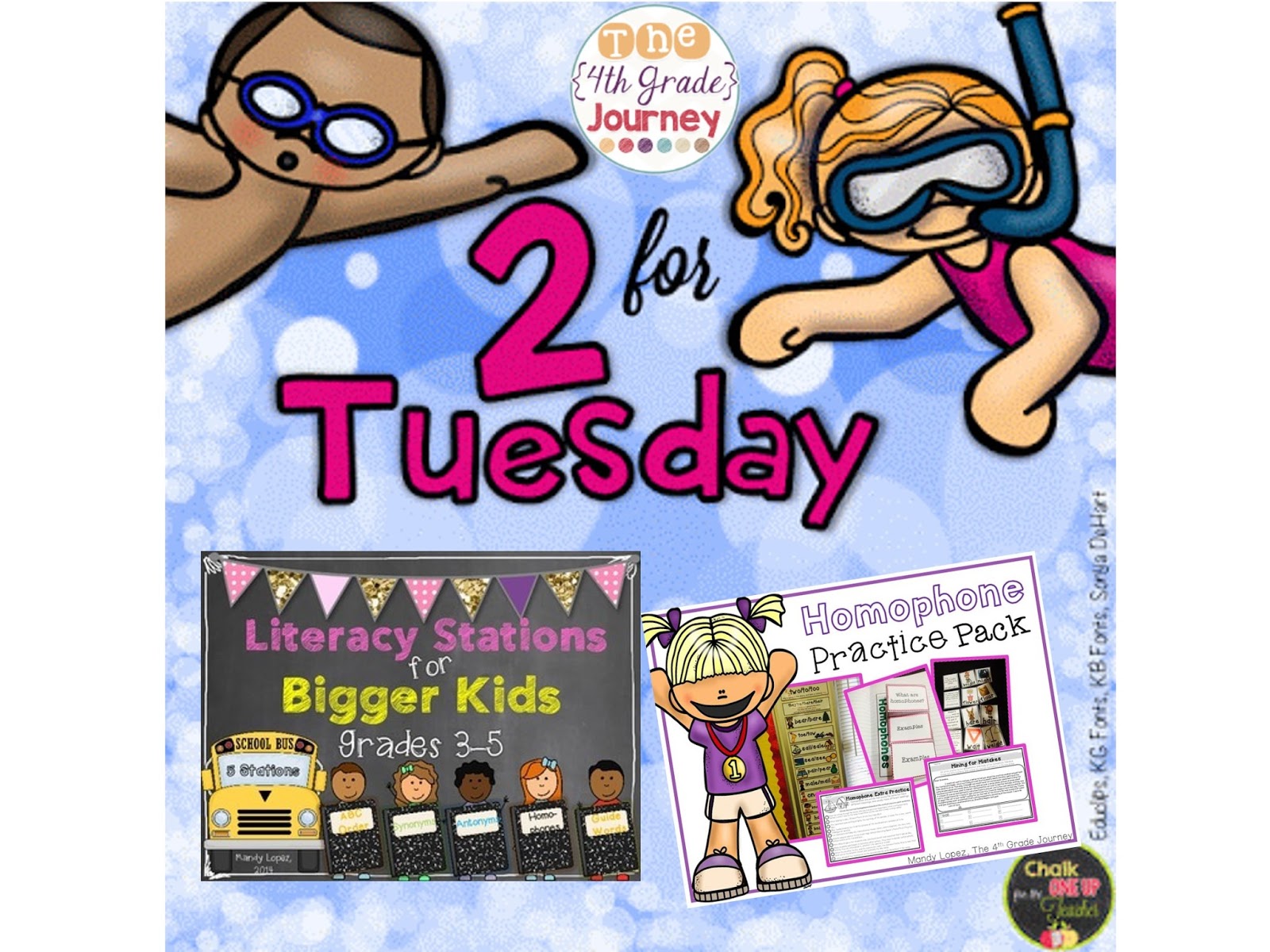 The {4th Grade} Journey: 2 for Tuesday--50% off Literacy Packs!