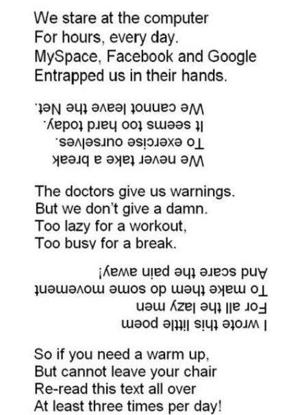 Every Day Fun Blog: Poem for all the lazy men