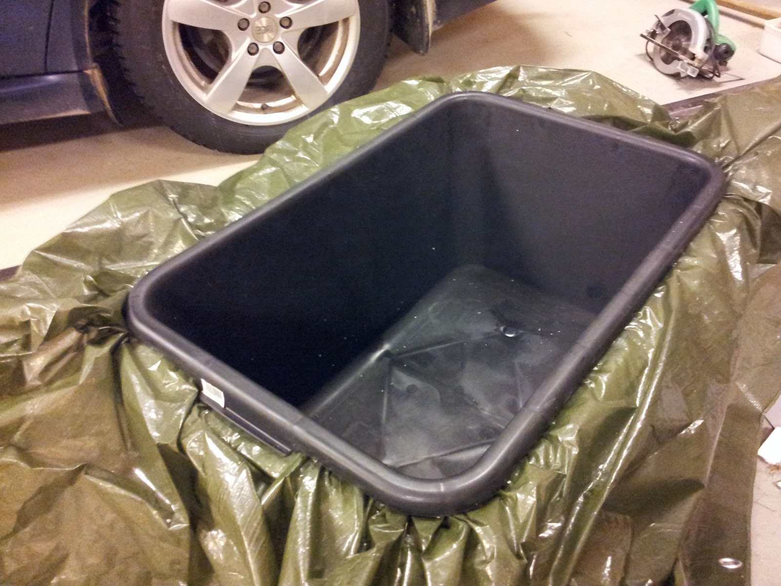 Lingrades: Isolerad vattentunna