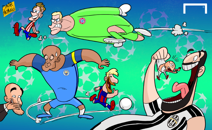 Omar Momani cartoons: Champions League 2016/2017 groups