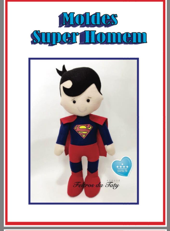 Molde Superman em feltro!