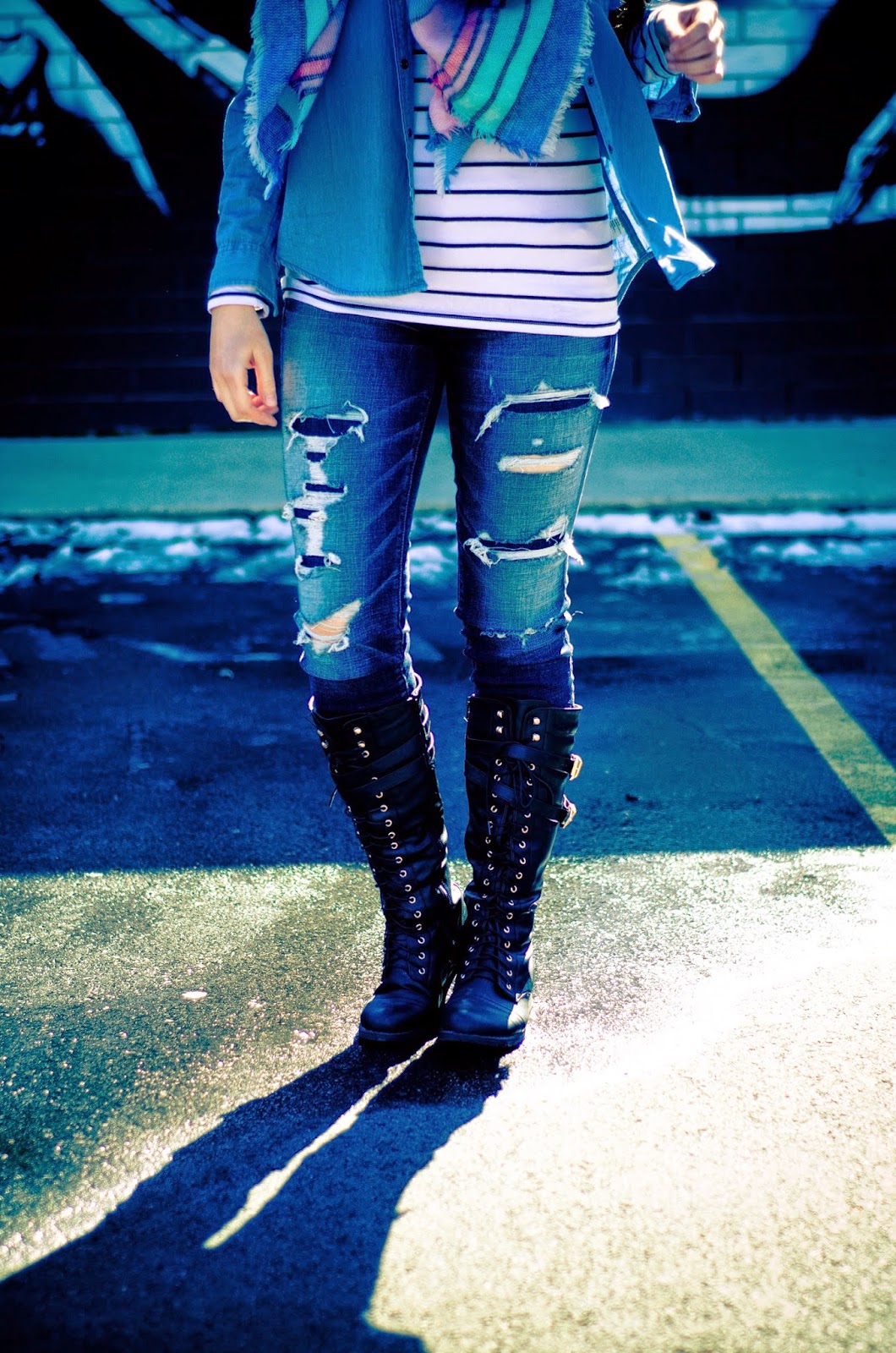 Love, Iris: The Perfect Destroyed Denim Look