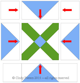 Stitchin At Home: Double Cross Block Pattern