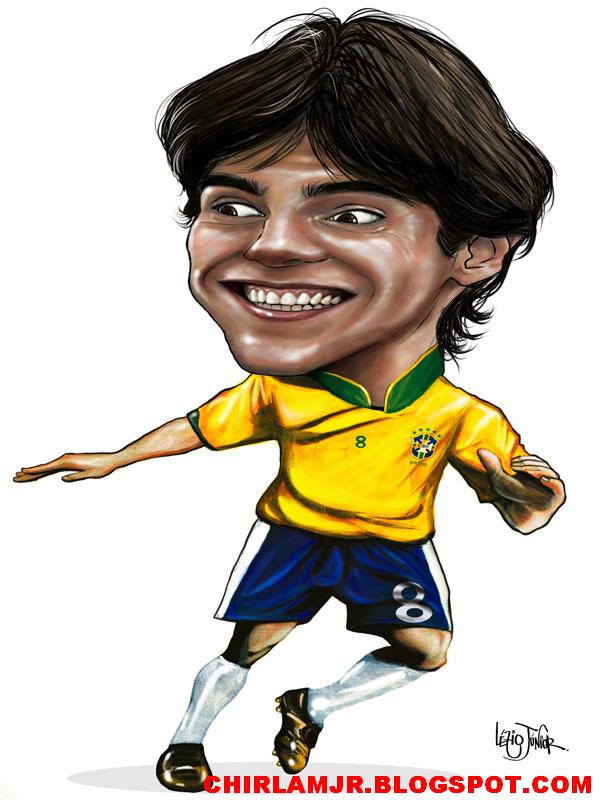 Futebol é papo de Garota: Caricaturas