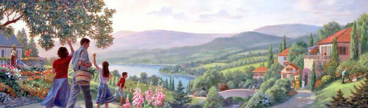 Paraíso, Novo Mundo, JW Paradise Mural Paintings,New Things Ap. 21:5