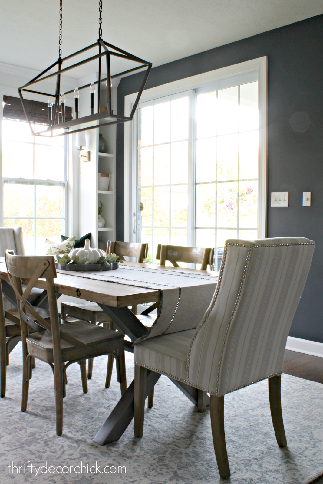 Dramatic dining room makeover | Thrifty Decor Chick | Thrifty DIY ...