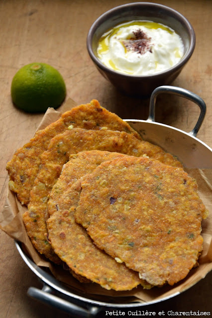 Petite Cuillère et Charentaises: Paratha aux carottes {Pain plat indien}