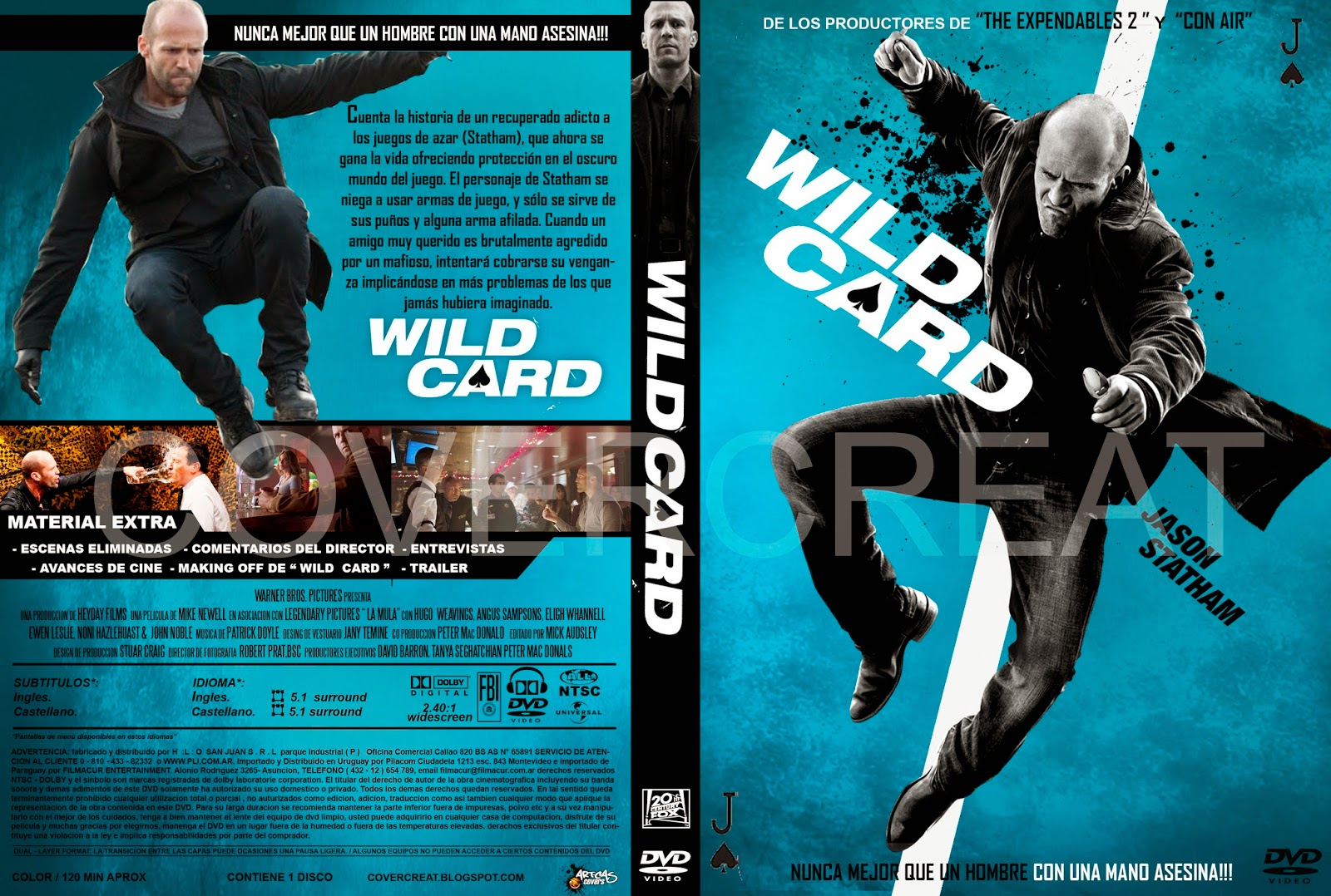 COVERCARATULAS DE DVD - CD COVERCREATORS: WILD CARD DVD COVER CD 2014 ...