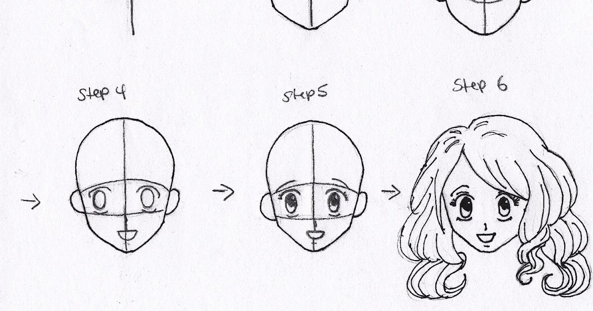 Lets Draw Something Drawing Anime Face Step By Step