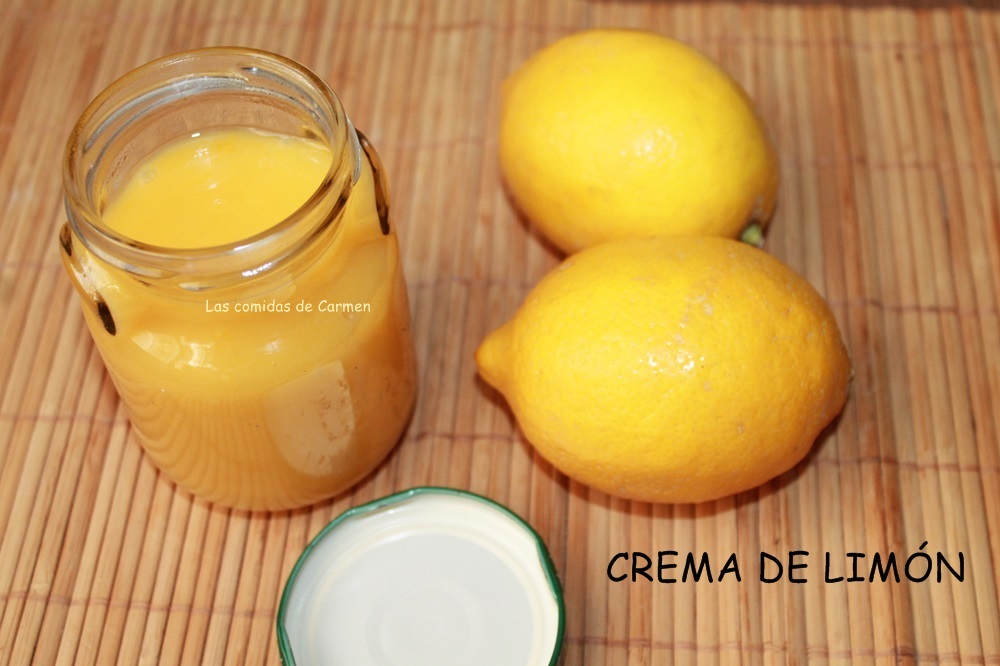 LAS COMIDAS DE CARMEN: CREMA DE LIMÓN O LEMON CURD