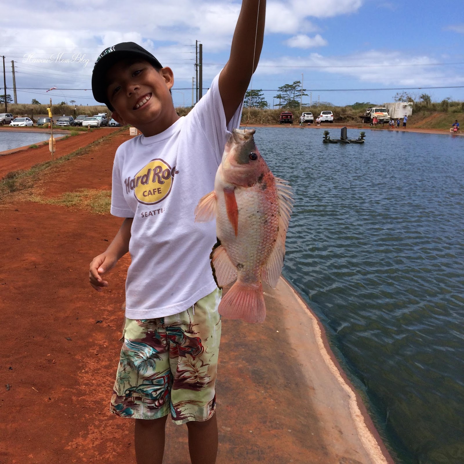 Hawaii Mom Blog: Fishing Fun with the Family at Ali`i Agriculture Farms