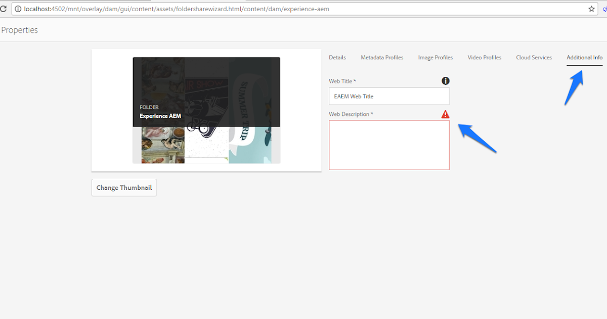 Experiencing Adobe Experience Manager Aem Cq Aem 63 Add Custom Properties To Dam Folders