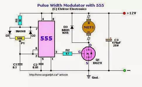 Điện tử ứng dụng: nguyên lý hoạt động của mạch băm xung PWM sử dụng 555