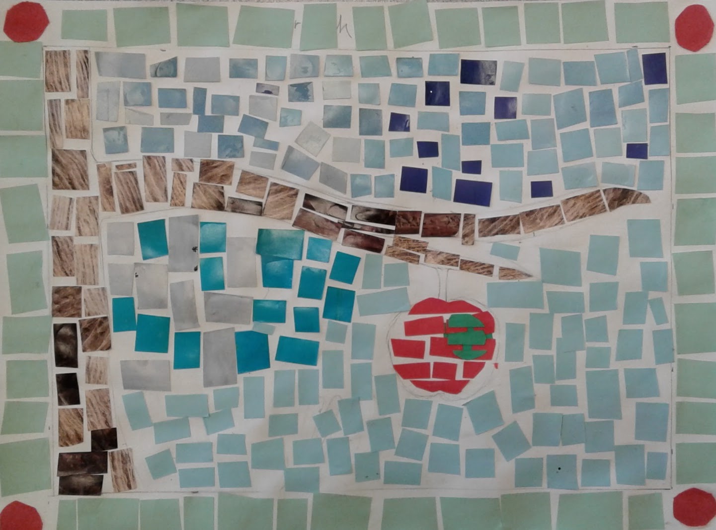 a faithful attempt: Paper Mosaic Collages