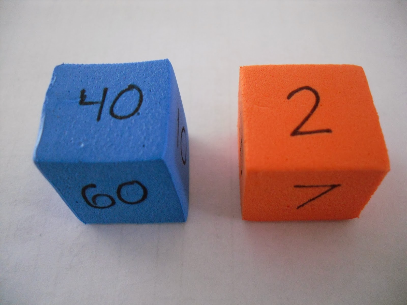 Teaching Math by Hart: DIY Dice - Idea #1