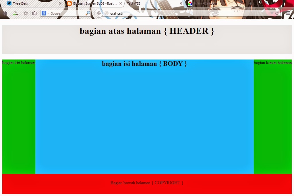 tutorial membuat layout dengan css | Suuhan BLOG
