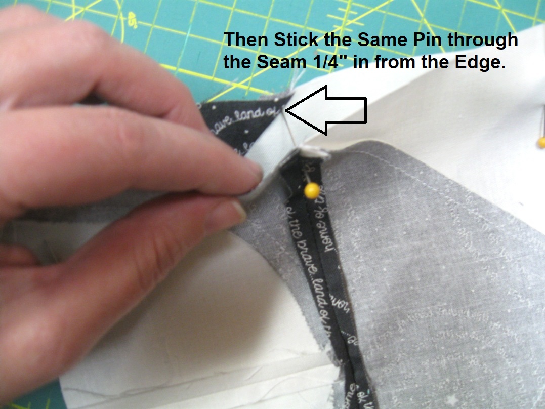 Happy Quilting: Pin Trick for Perfect Points and Intersections