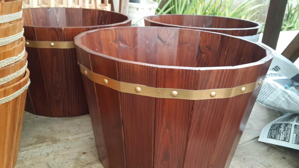 Pot Bunga Dari Kayu: Pot Kayu Besar Bahan Jati Belanda