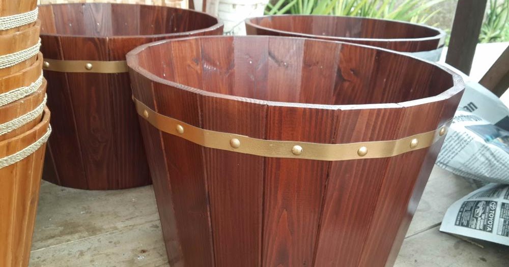 Pot Bunga Dari Kayu: Pot Kayu Besar Bahan Jati Belanda