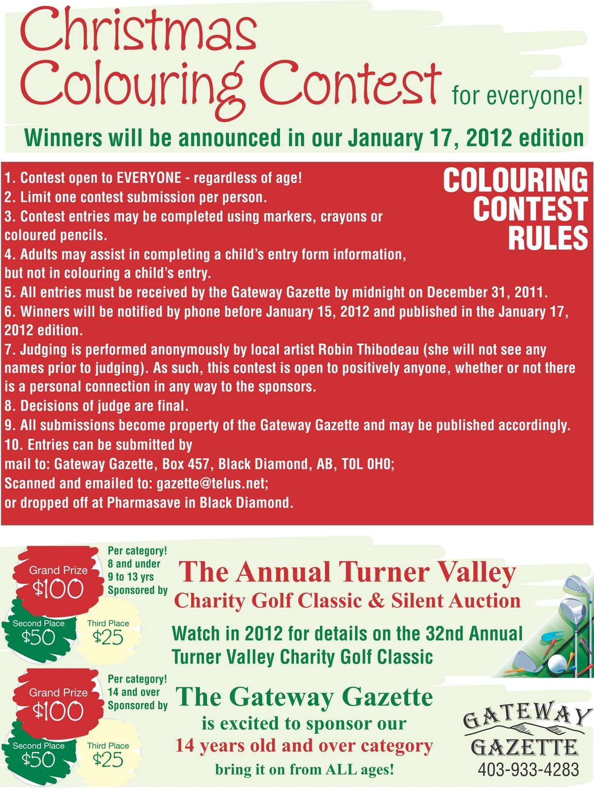 Gateway Gazette Grassroots: Gazette Colour Contest open to EVERYONE