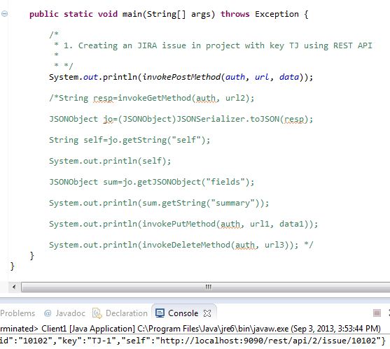 Maddy's Experiences: Custom JIRA REST JAVA CLIENT (JRJC) using Jersey