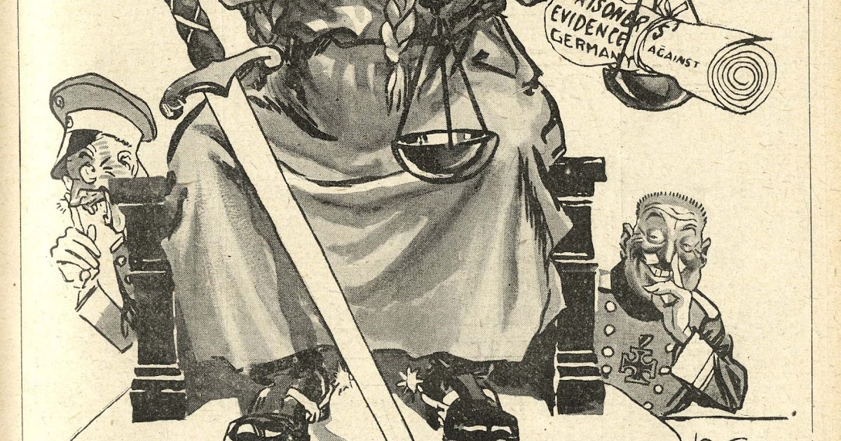 Cartoon Cliche Primer: German Justice 1921 Passing Show, Leo Cheney