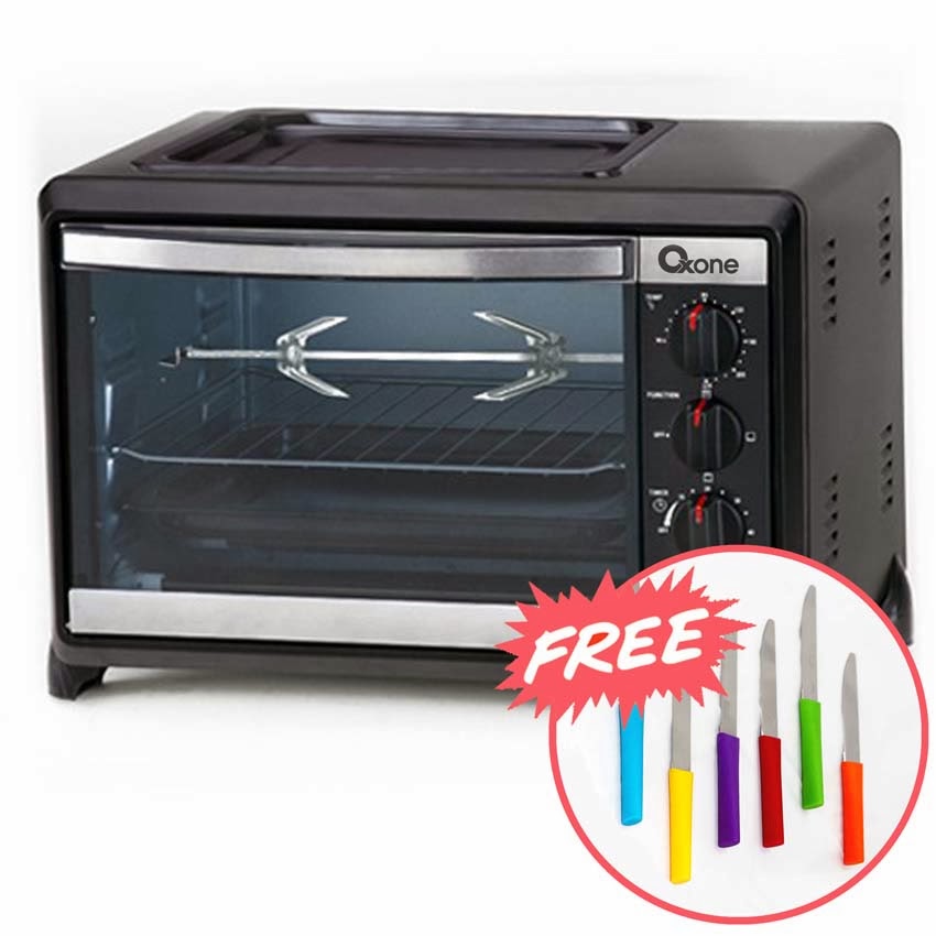 4in1 Oven BBQ & Rottiseries (OX-858BR) + Rainbow Bread Knife ...