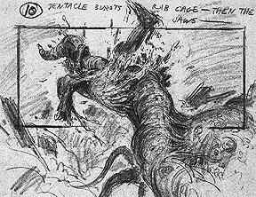 Movie Memorabilia Emporium: The Thing - Storyboard - Nauls death
