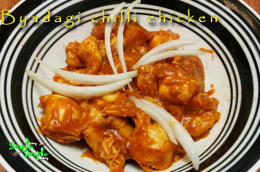 Simple Living Simple Cooking: Byadagi Chilli Chicken