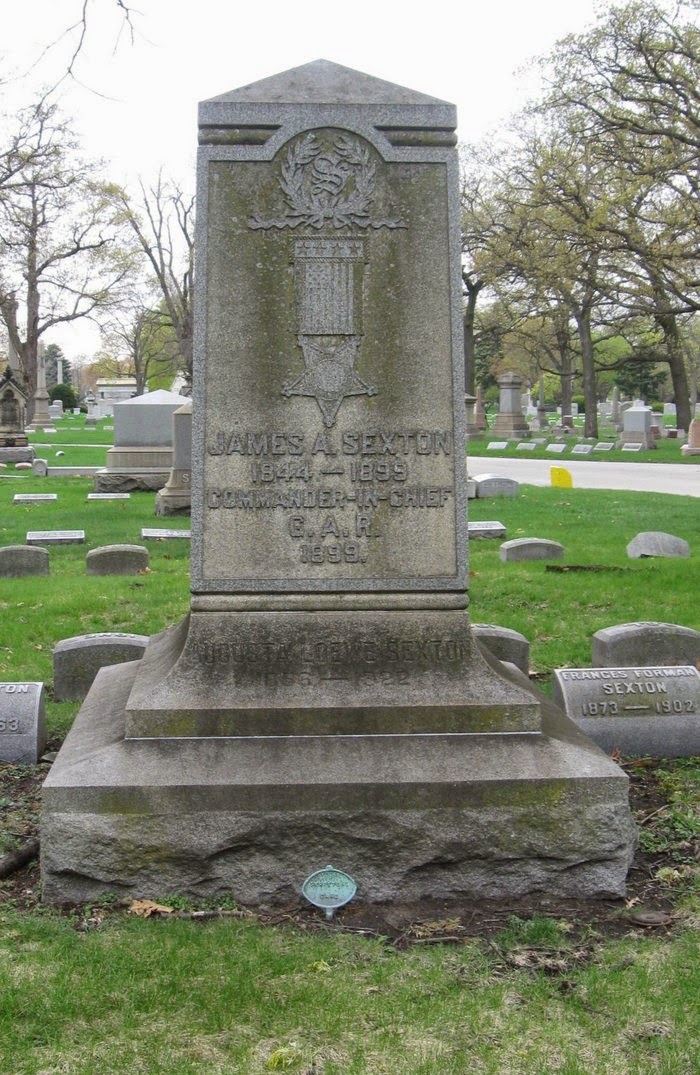 Under Every Tombstone: A VERITABLE AND NOTABLE SON OF ILLINOIS - Col. James A. Sexton