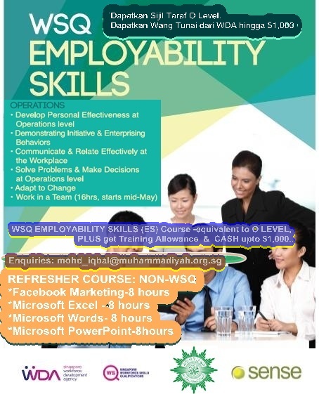 WSQ - Employability Skills (ES) Courses : September 2013