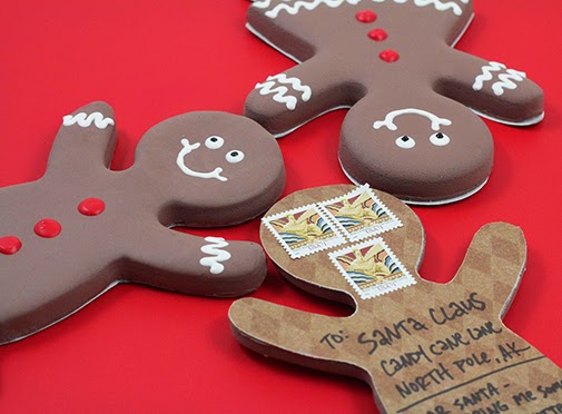 Project Denneler: Gingerbread Man Postcard