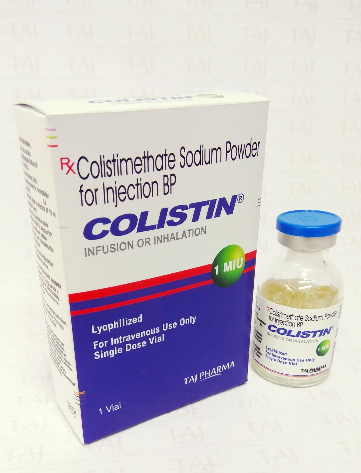 Colistimethate Sodium 1 Million I.U. Powder for Solution for Injection ...