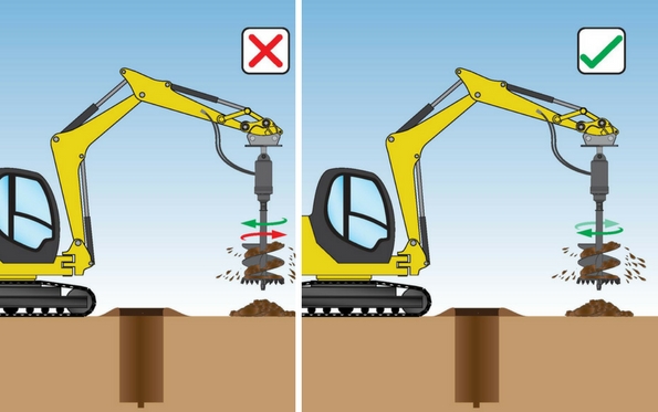 Digga tips - best practice for removing spoil from your auger.