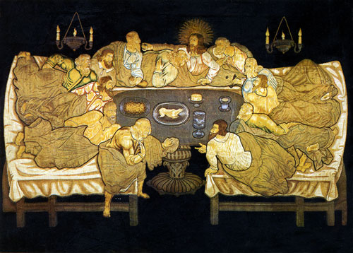 Reclining at Jesus's bosom