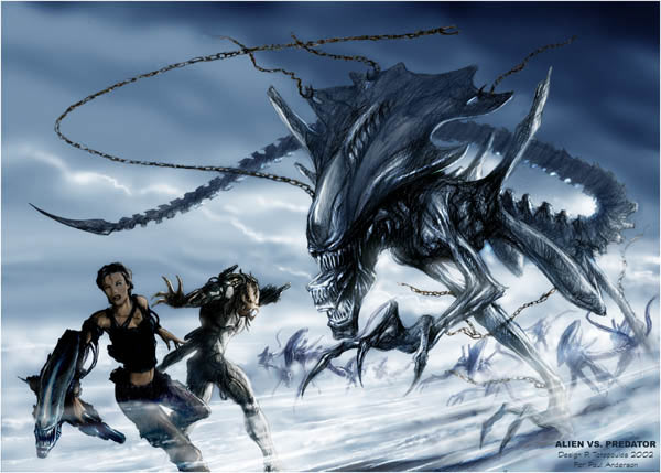 Patrick Tatopoulos's concept art for an Alien Queen ~ alienex plorations