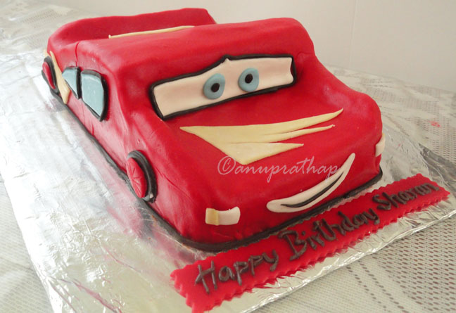 Anu Prathap's Kitchen: Eggless Chocolate Cars Cake