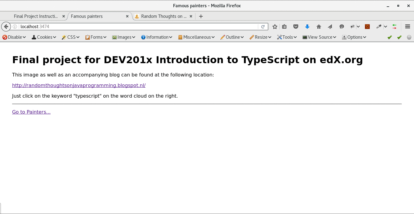 Random Thoughts on Java Programming: Final project for DEV201x ...