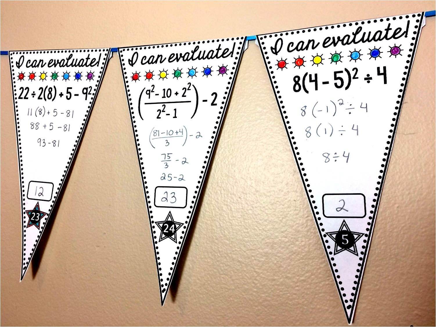 Scaffolded Math and Science: Free Math Pennants