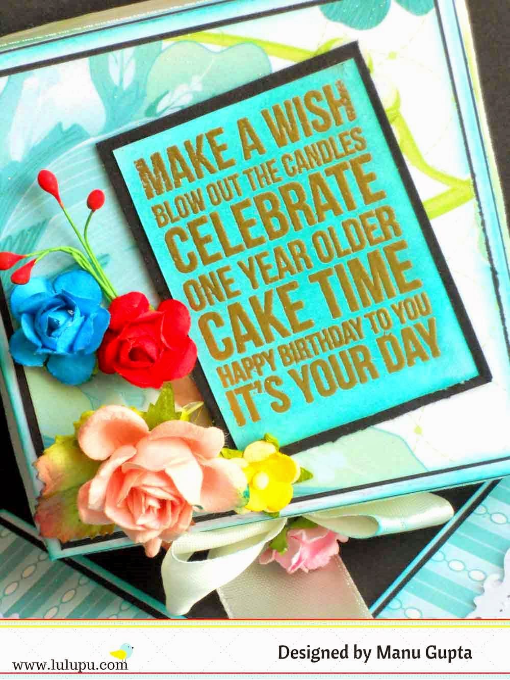 Lulupu - The Craft Lounge: Explosion Box with a 3D cake : Tutorial