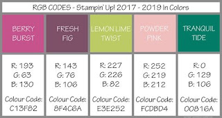 Beth's Digital Cuts!: Stampin' Up! RGB codes