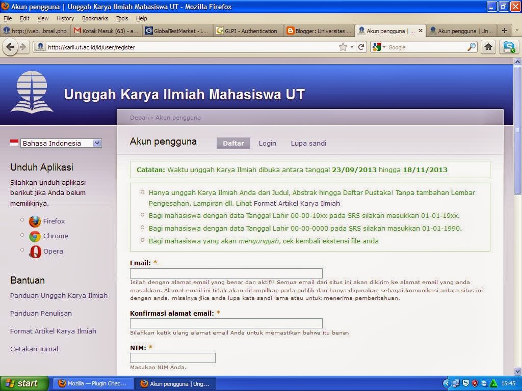 Batas Unggah Karya Ilmiah UT | Universitas Terbuka (UT) Pangkalpinang
