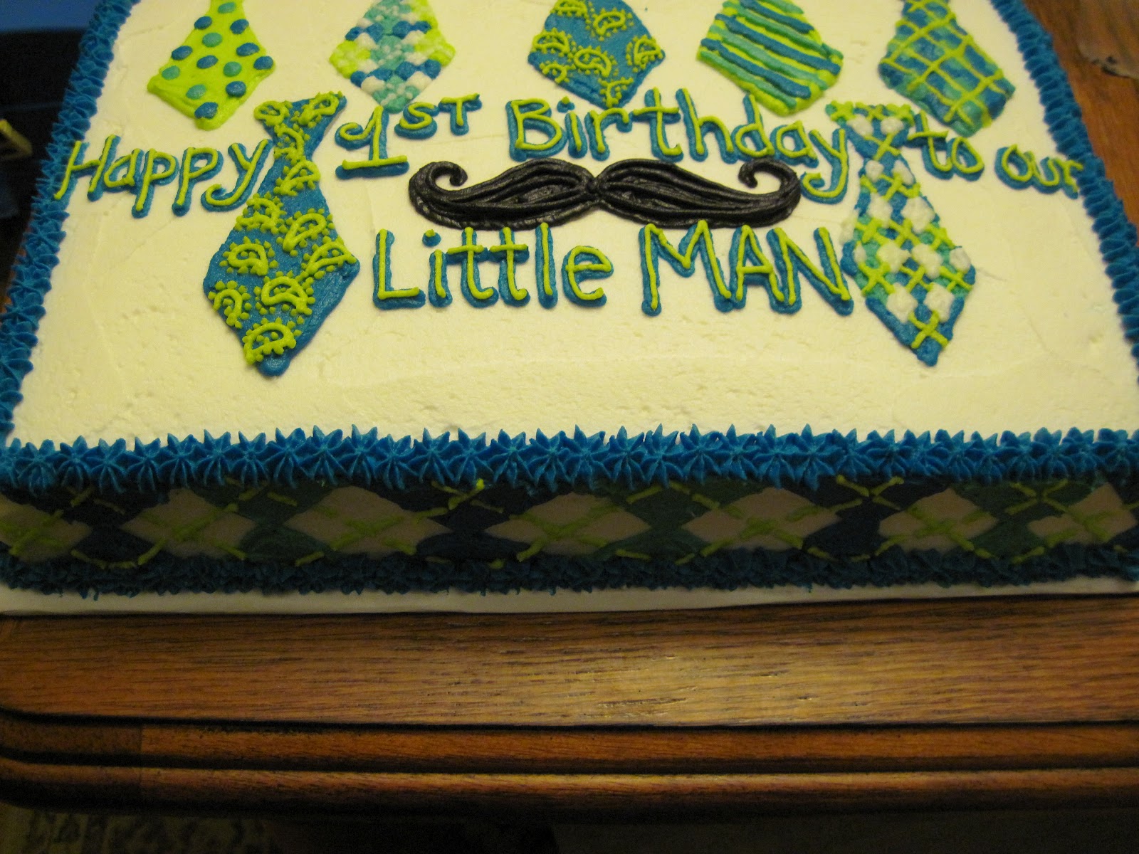 Erin's Custom Cakes: Little Man 1st Birthday