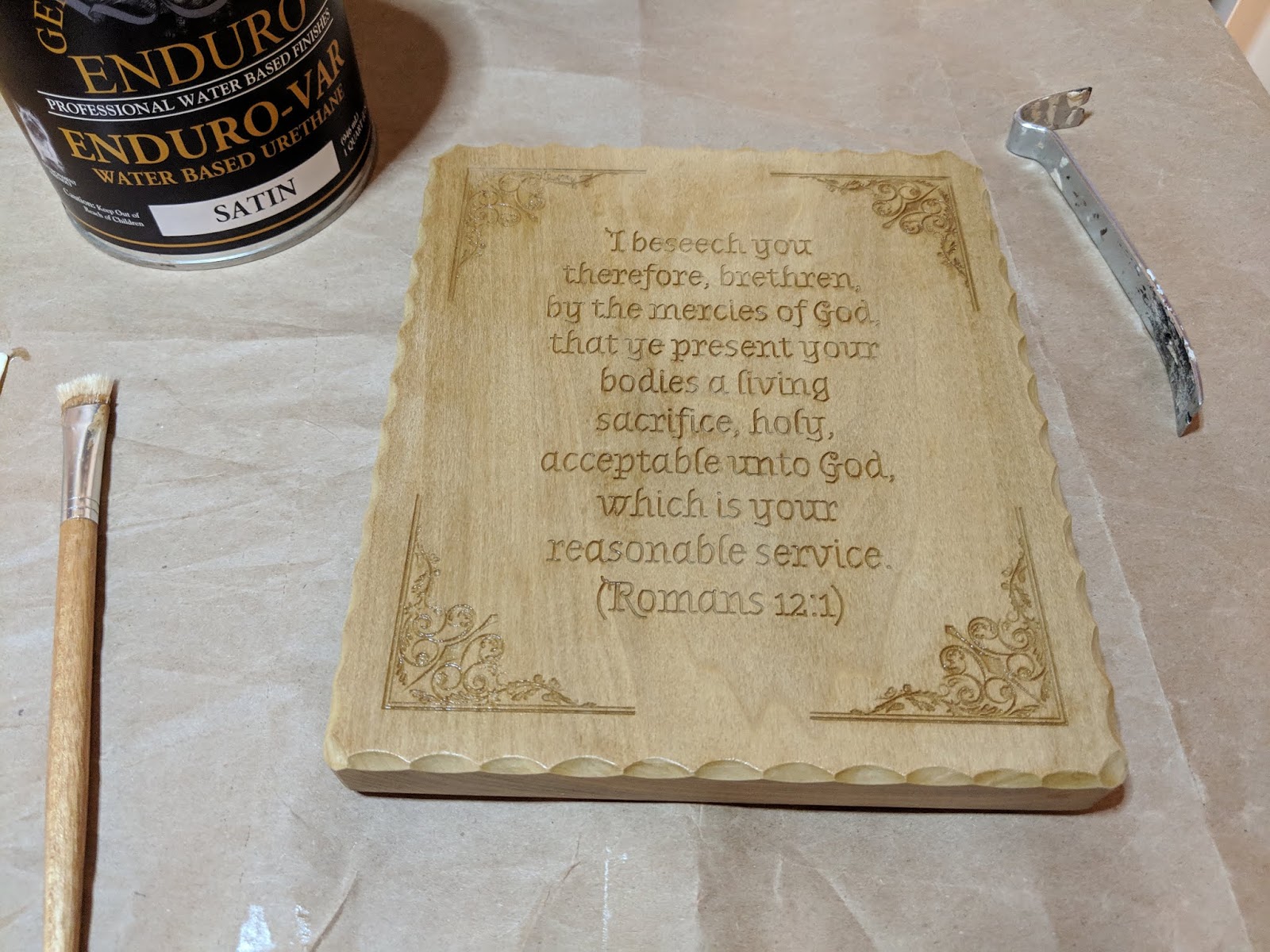 Romans 12:1 Plaque