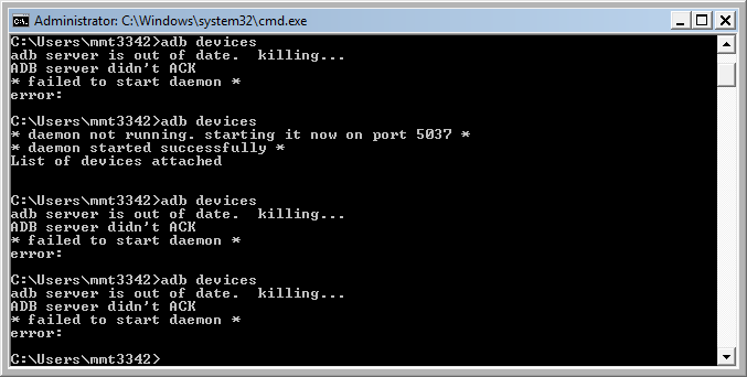 Adb Server Is Out Of Date Killing Extreme Automation Kamal Girdher